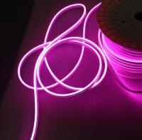 China Flexible Neon LED Light Glow EL Wire String Strip 5mm purple neon strips lightings for sale