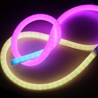 China High quality DMX RGB Flexible LED Neon Pixel Dream Color light tube 360 degree round strip for sale