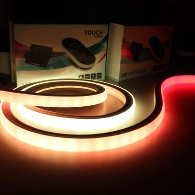 China 24v pretty top view pixel led neon flex strip lights 5050 rgb smd chasing neon-lite square for sale