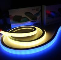 China Top View Silicon ip68 waterproof dream color flex strip 24V 60 pixel dmx rgb led neon flex square for sale