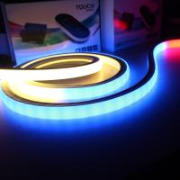 China Top View Silicon ip68 waterproof dream color flex strip 24V 60 pixel dmx rgb led neon flex square for sale