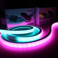 China Top View Silicon ip68 waterproof dream color flex strip 24V 60 pixel dmx rgb led neon flex square for sale