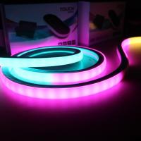 China DC24V Digital Addressable Dmx 5050 RGB Led Neon Flex Strip square 17x17mm pixel neon-flex for sale