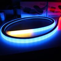 China Color changing 5050 waterproof dmx 24v 12v digital RGB led neon flex square 17x17mm pixel strips for sale