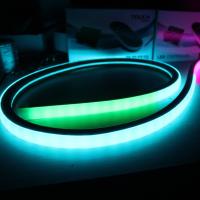 China Color changing 5050 waterproof dmx 24v 12v digital RGB led neon flex square 17x17mm pixel strips for sale