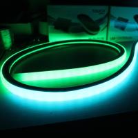 China 17x17mm square chasing led neon flex flat dmx led neon flexible strip rgb color changing neo neon for sale