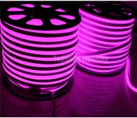 China 14mm high quality purple led neon flex flexible strip light 110v neo neon rope for sale