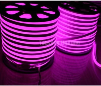 China 14mm high quality purple led neon flex flexible strip light 110v neo neon rope for sale