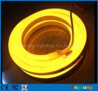 China 50m spool Neo neon led flexible neon strip light 5050 waterproof yellow amber neon rope for sale