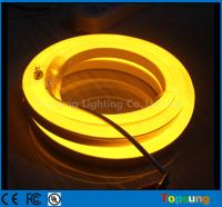 China 50m spool Neo neon led flexible neon strip light 5050 waterproof yellow amber neon rope for sale