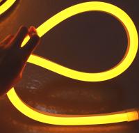 China High Brightness SMD2835 IP68 yellow led neon flex strip rope light 110v for sale