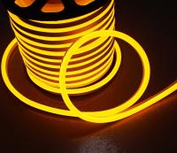 China High Brightness SMD2835 IP68 yellow led neon flex strip rope light 110v for sale