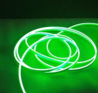 China mini size 6x12mm 2835SMD 120leds/m green led neon flex tape 24v 5cm cuttable silicone flexible strips for sale
