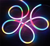 China 24V/12V Full Color Programmable Smart Digital Double Sided 5050 Pixel RGB Led Neon Flex for sale