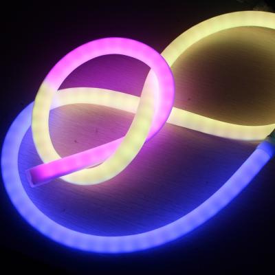 China 360 degree pixel rgb led neon flex strips dmx color changing neonflex for sale