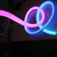 China 360 degree addressable rgb led neon flexible strip 18mm dmx control neonflex for sale