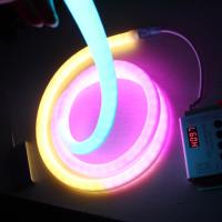China Custom Neon flexible Lighting 24V Flex Rgb Pixel LED Neon 360 degree neon rope for sale