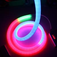 China Custom Neon flexible Lighting 24V Flex Rgb Pixel LED Neon 360 degree neon rope for sale