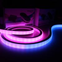 China Full Color Changing Programmable DMX Led Flex Neon topview square color changing led rope light for sale