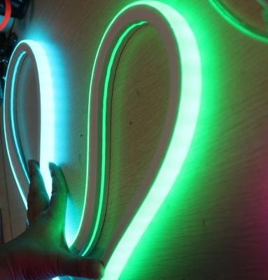 China 50m 24v silicone 5050smd 60leds/m digital rgb led neon flexible strips square 17x17mm for sale
