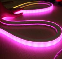 China Full Color Changing Programmable DMX Led Flex Neon topview square color changing led rope light for sale