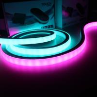 China RGB color changing SMD5050 70leds/m Square Flexible Led Neon Rope Light 18x18mm for sale