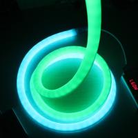 China Amazing round 360 degree led neon flexible digital dmx neon strip light dmx pixel neon rope for sale