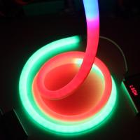 China Amazing round 360 degree led neon flexible digital dmx neon strip light dmx pixel neon rope for sale