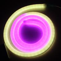 China 360 degree rgb addressable dmx 512 12v rgb 10 pixel neon flex 60pcs smd5050 rope lights for sale