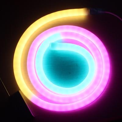 China Full Color Changing Programmable DMX Led Flex Neon 360 led light neon replacement  pixel tube for sale
