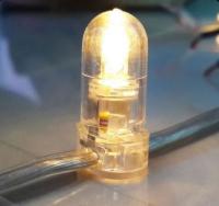 China 100m spool crystal warm white clip string 666 led Christmas decorative lights strings for sale