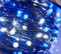 China Wholesale Christmas holiday Waterproof IP65 black string 100m 666 led ultra thin wire string light for sale