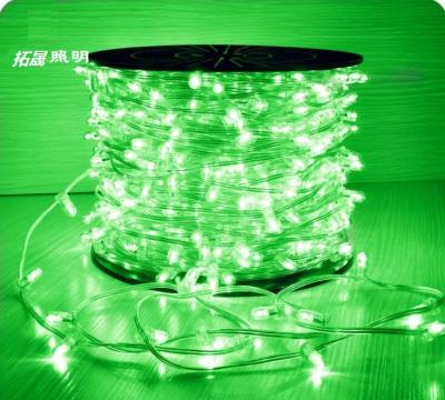 China waterproof christmas decoration outdoor led light string 100m led rope lights 666 bulbs for sale