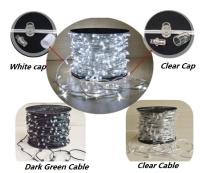 China 100m led string fairy lights outdoor decorative rgb color changing crystal clip strings 666 led for sale