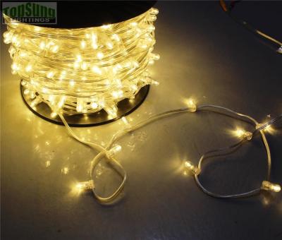 China 100m spool crystal warm white clip string 666 led Christmas decorative lights strings for sale