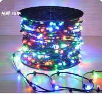 China 100m led string fairy lights outdoor decorative rgb color changing crystal clip strings 666 led for sale