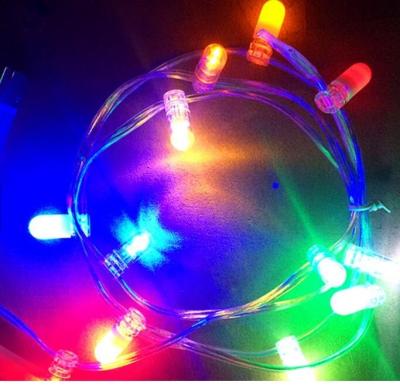 China Outdoor Decorative Christmas Tree Light String 100m 666leds color changing 12V LED Clip Lights for sale