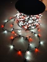 China Fairy christmas lights led 100m string 1000 bulbs 12v crystal strings rgb decoration light for sale