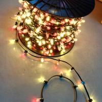 China 50M spool customize DC 12V clip light 666leds white + red fairy lights ip65 waterproof for sale