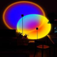 China Modern Corner Stand Sunset Led Projector Lamp Photography Colorful USB for sale