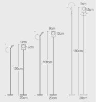 China 180cm Modern Led Floor Lamp Decorative Rainbow Atmosphere Night for sale