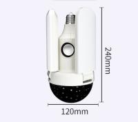China Bluetooth 40w LED Ceiling Panel Lights E27 E40 Folding Fan Blade for sale