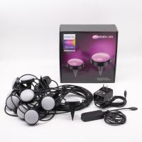 China Tuya APP RGBIC Outdoor Lawn Lights Strings Plug 15 Bulbs Wifi for sale