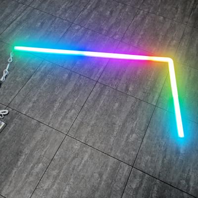 China Tuya APP RGBIC LED Linear Batten Smart Wall Light Multicolor Music Sync for sale