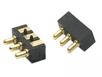 China 2.54mm Female POGO Pin Connector 3 Pin 2.5mm Pitch SMT Male 1A for sale