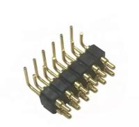 China Brass Spring Probes Right Angle Pogo Pins Connector Magnetic 1 To 4 Pin for sale