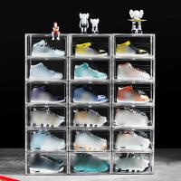 China Magnetic Plastic Transparent Clear Acrylic Shoe Box Stackable for sale
