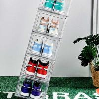 China Custom Clear Transparent Acrylic Sneaker Display Case GLOSSY for sale