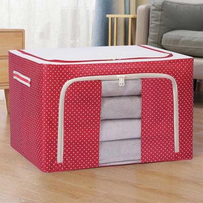 China Silk Road Enterprise Washable Cube Fabric Household Storage Containers Sealed Stackable for sale