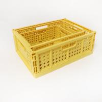 China Multiscene OEM Foldable Plastic Basket , Leakproof Collapsible Plastic Storage Bins for sale